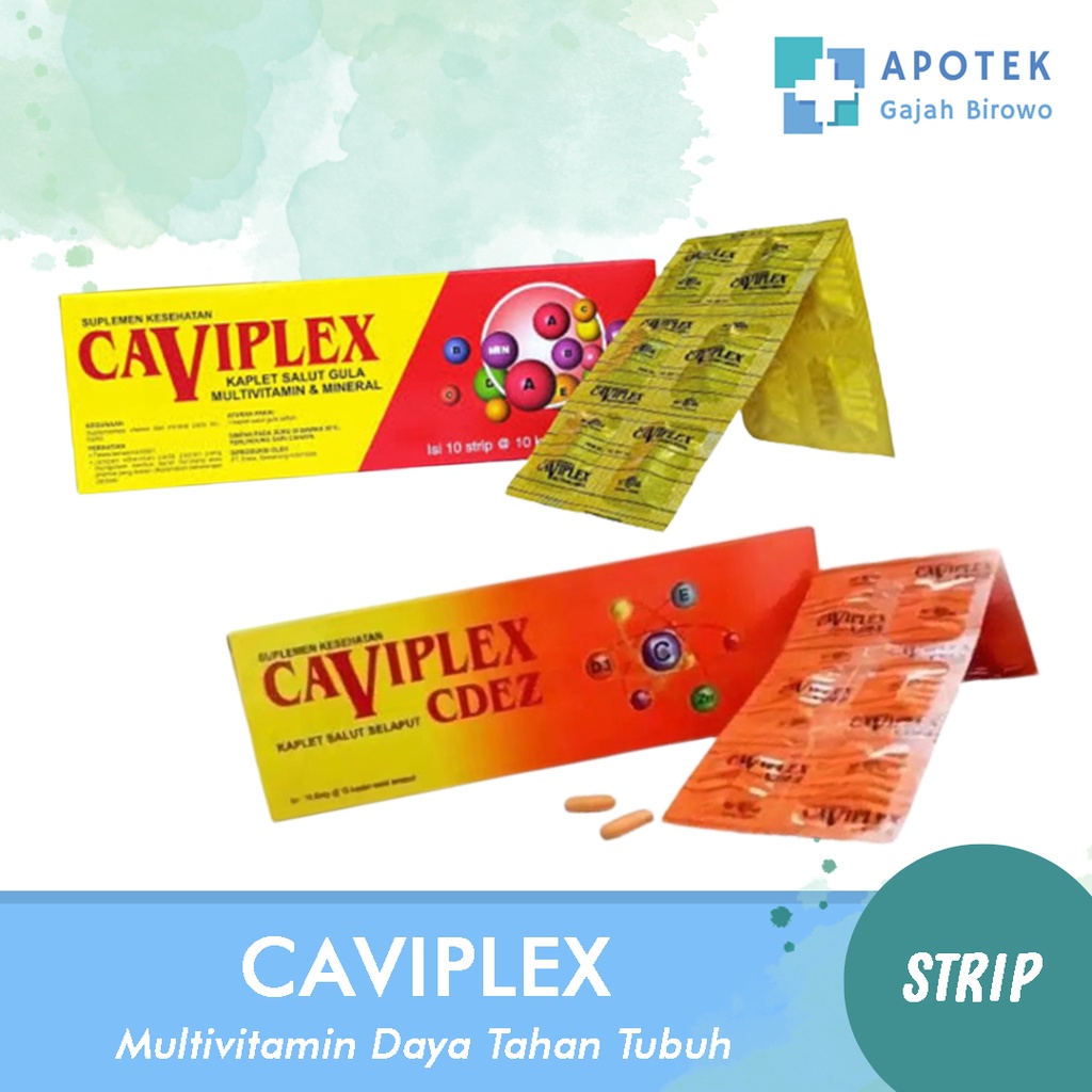 Jual Caviplex Multivitamin dan Mineral / Caviplex CDEZ Vitamin C D E ...