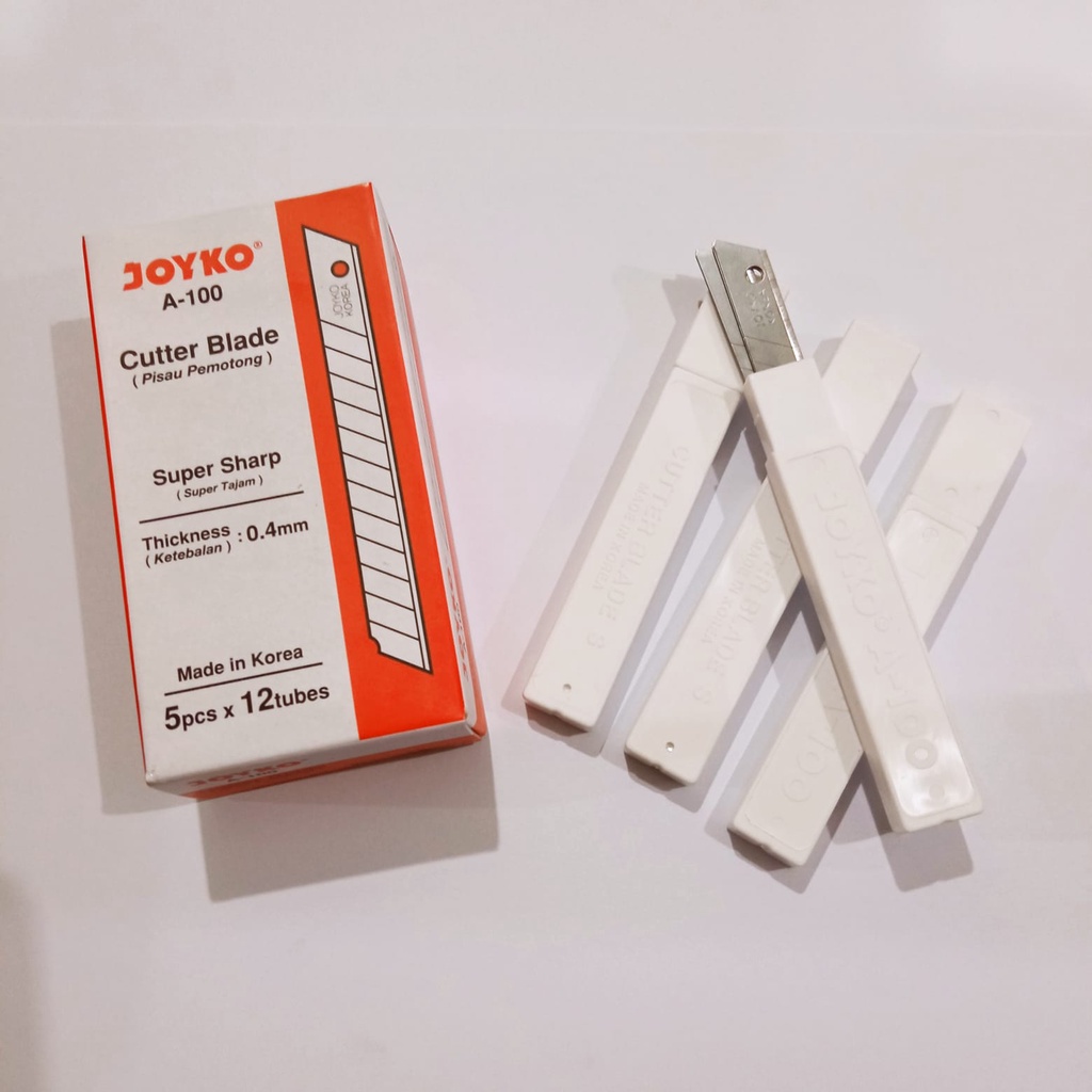 Jual ISI CUTTER A-100 JOYKO / ISI CUTTER KECIL A-100 (1 PCS) | Shopee ...