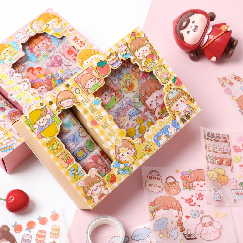 Jual Stiker 1 Set Box 6 X 6 Karakter Lucu + Roll Stiker | Shopee Indonesia