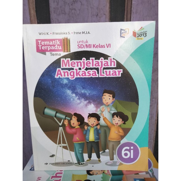 Jual TEMATIK TERPADU 6i ERLANGGA SD/MI KELAS 6i K13 REVISI | Shopee Indonesia