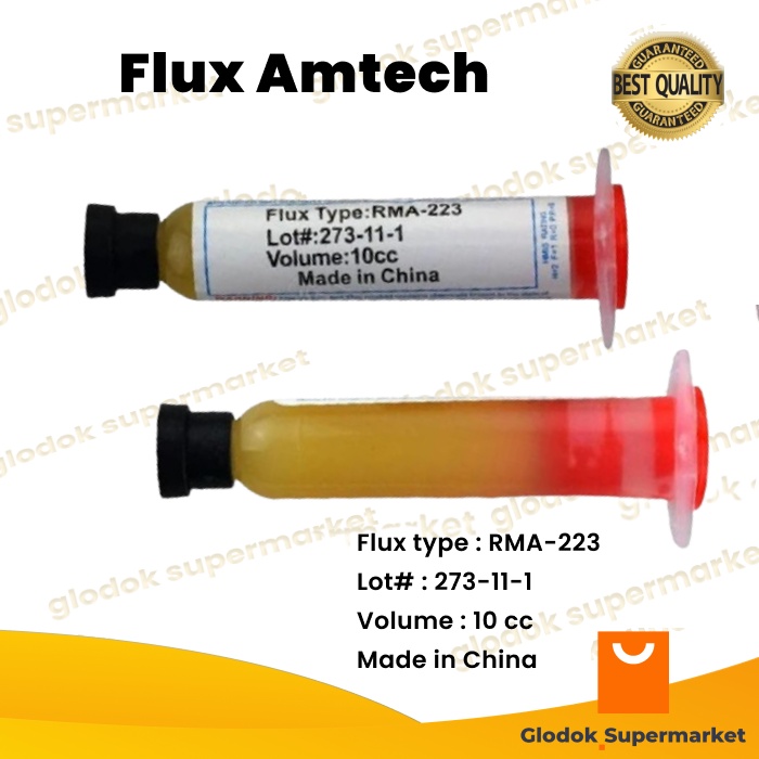 Jual Flux Amtech RMA223 10cc Minyak Solder Pasta Siongka Suntik RMA-223 10 CC | Shopee Indonesia