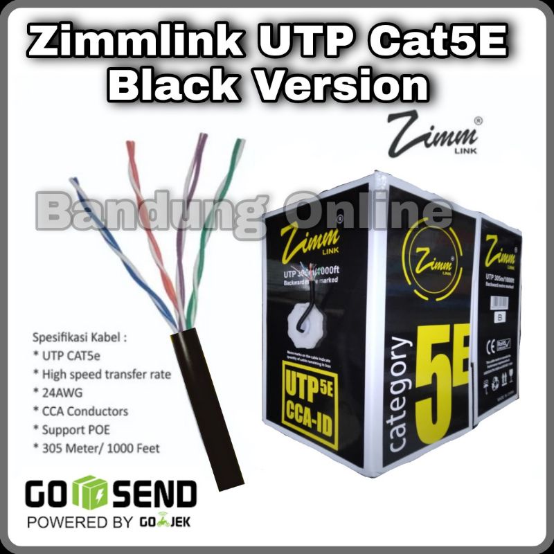 Jual Kabel LAN Zimmlink UTP Cat5E | Shopee Indonesia