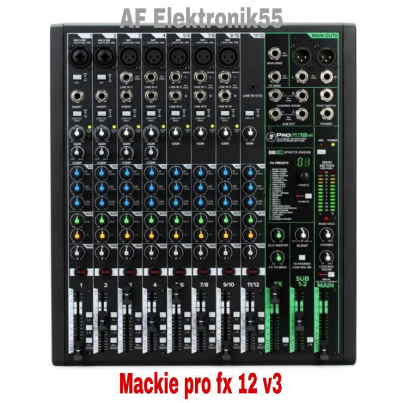 Jual Mixer Mackie PRO FX 12 V3 Original Garansi Resmi | Shopee Indonesia