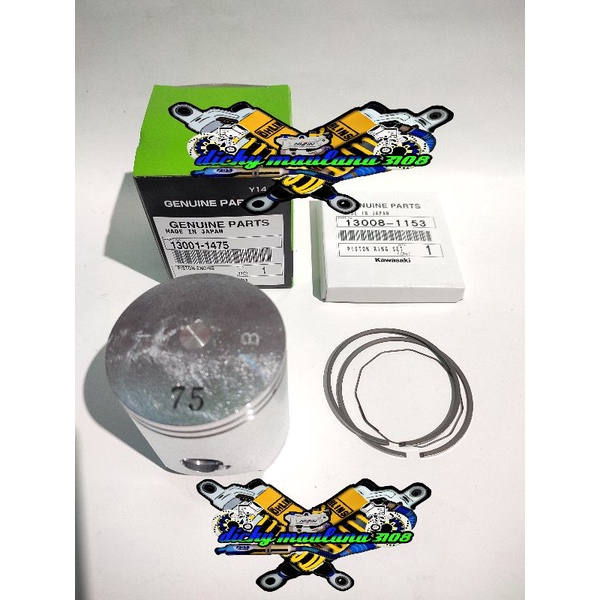 Jual PISTON PLUS RING SEHER NINJA R RR SS 150 2T 2TAK B75 B 75 PEN PIN ...