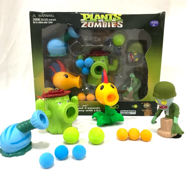 Jual Mainan Plants vs Zombie /Mainan Tembak Zombies Set/ada suara ...