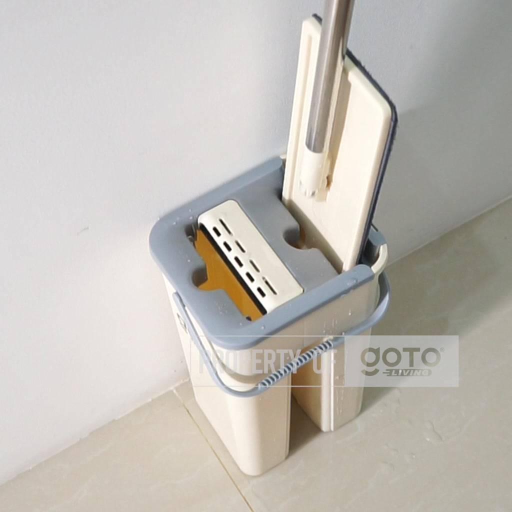 Jual Goto Moko Alat Pel Set Pembersih Lantai Magic Mop Flat With Bucket ...