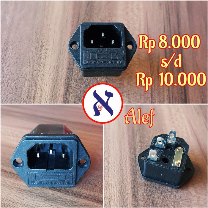 Jual Socket Soket Konektor Jack AC casing Body Komputer + Tempat Fuse ...