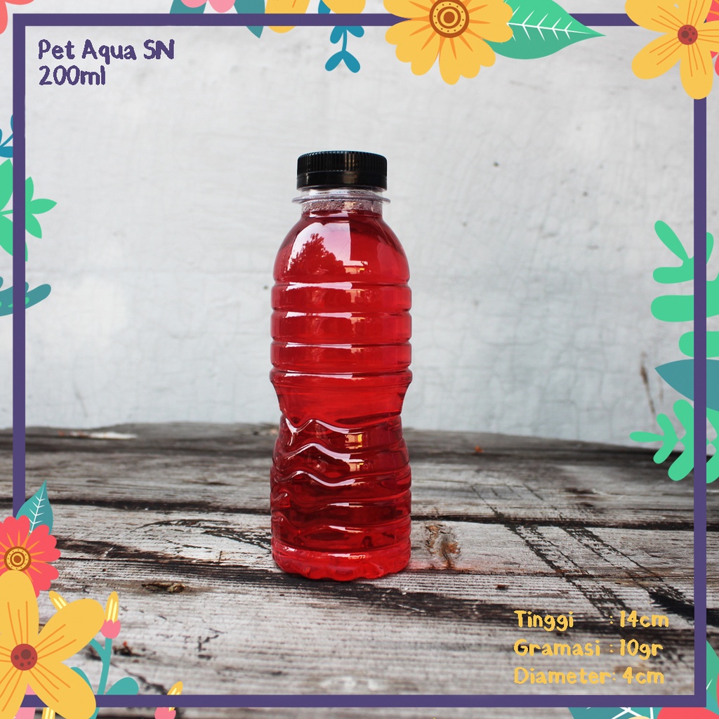 Jual BOTOL PLASTIK PET AQUA 200ML SN KEMASAN AIR MINERAL DALAM KEMASAN ...