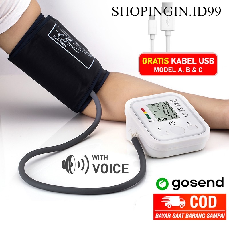 Jual Tensimeter Digital Alat Cek Pengukur Tekanan Tensi Darah Otomatis ...