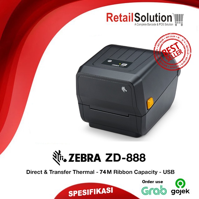 Jual Printer Barcode Label Zebra ZD888 / ZD888T / ZD 888 / ZD 888T / ZD-888 / ZD-888T | Shopee ...