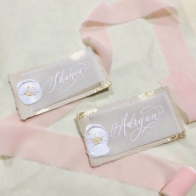 Jual Naire Placement Card | SEPASANG Wedding Placement | Wedding ...