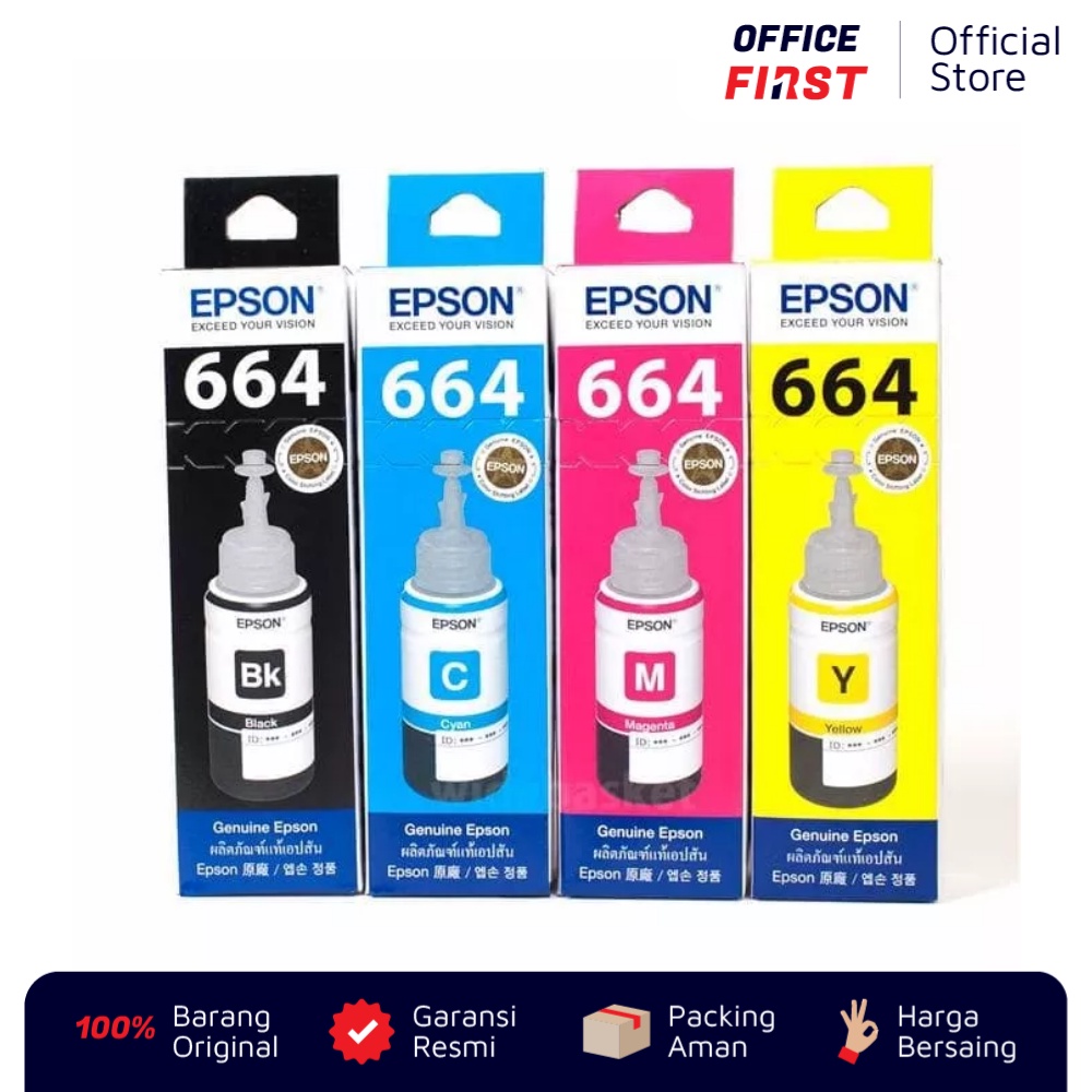 Jual Tinta EPSON 664 Color Warna / L120 L360 L110 etc L Series T664 ...