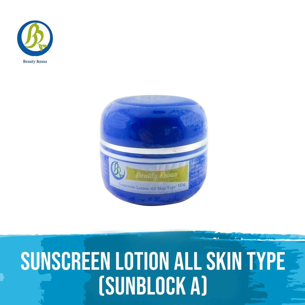 Jual Sunblock A Sunscreen Lotion All Skin Type Beauty Rossa Pelindung ...