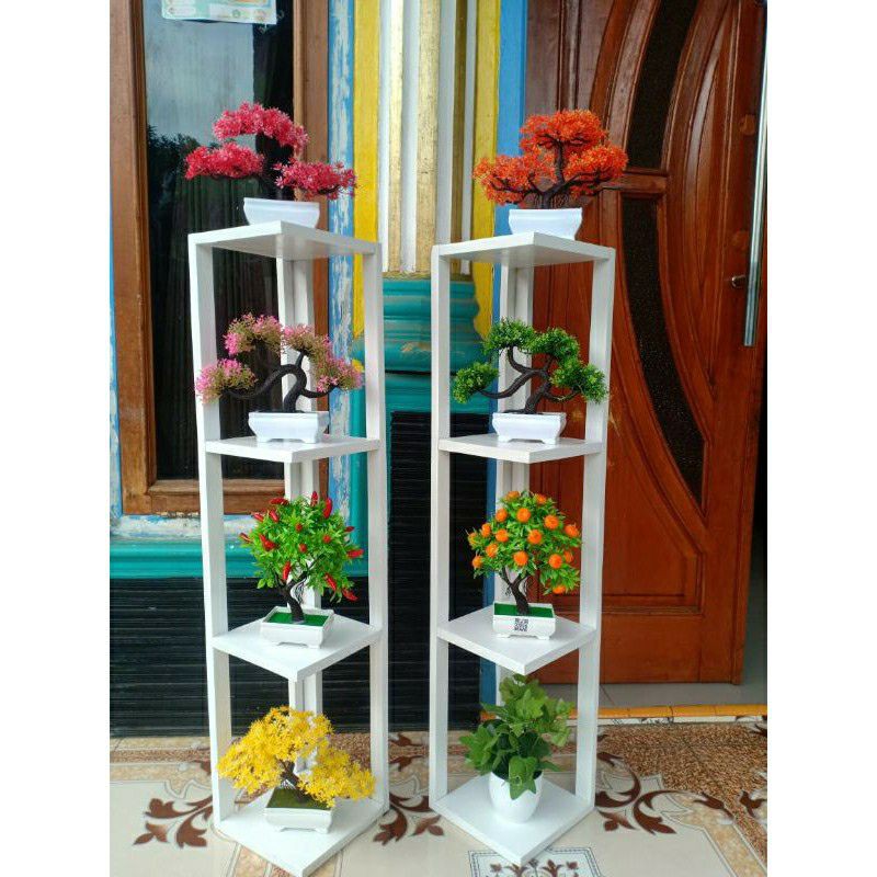 Jual rak bunga kayu minimalis | Shopee Indonesia