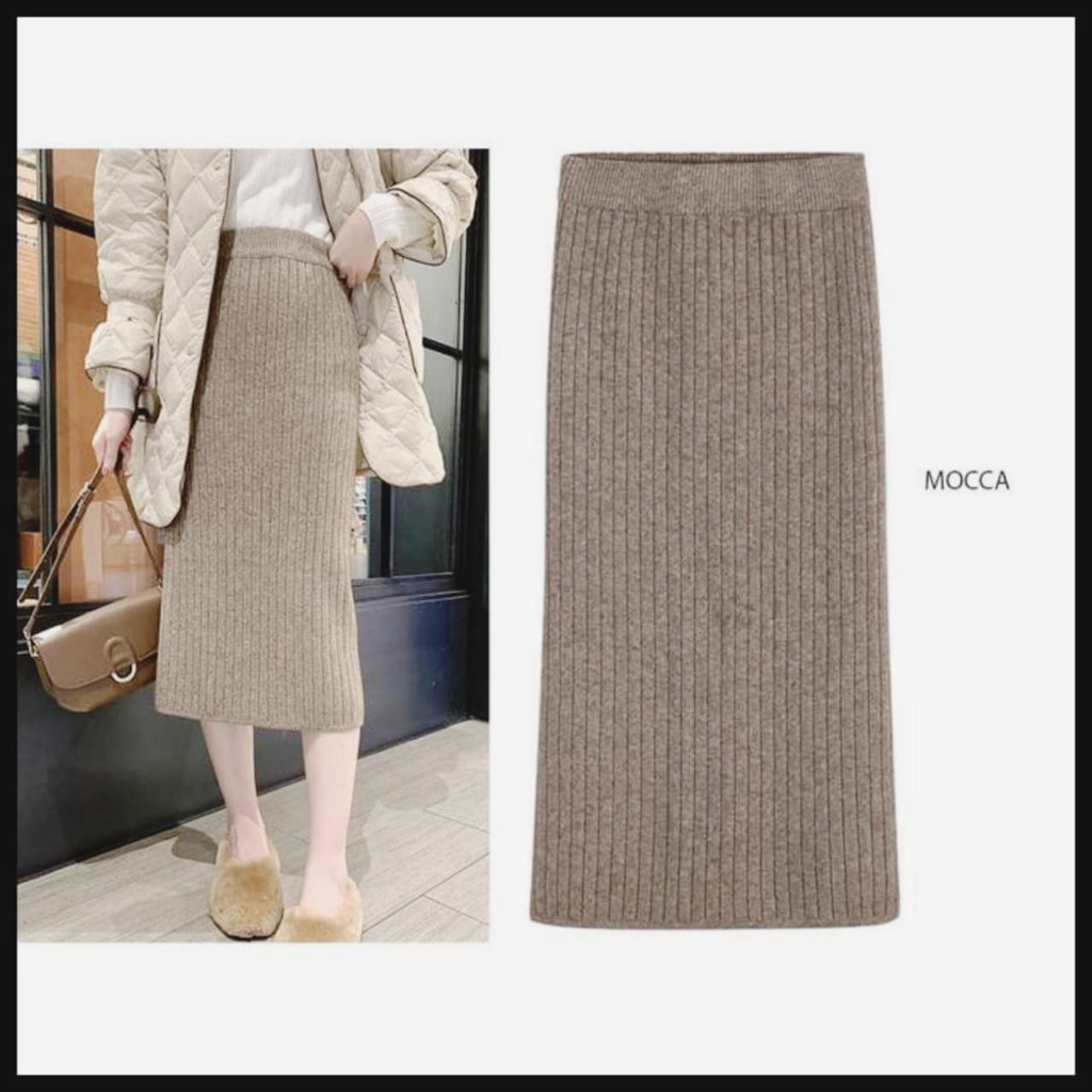 Jual Rok span rajut - rok rajut - pencil skirt - rok knit - rok rajut ...