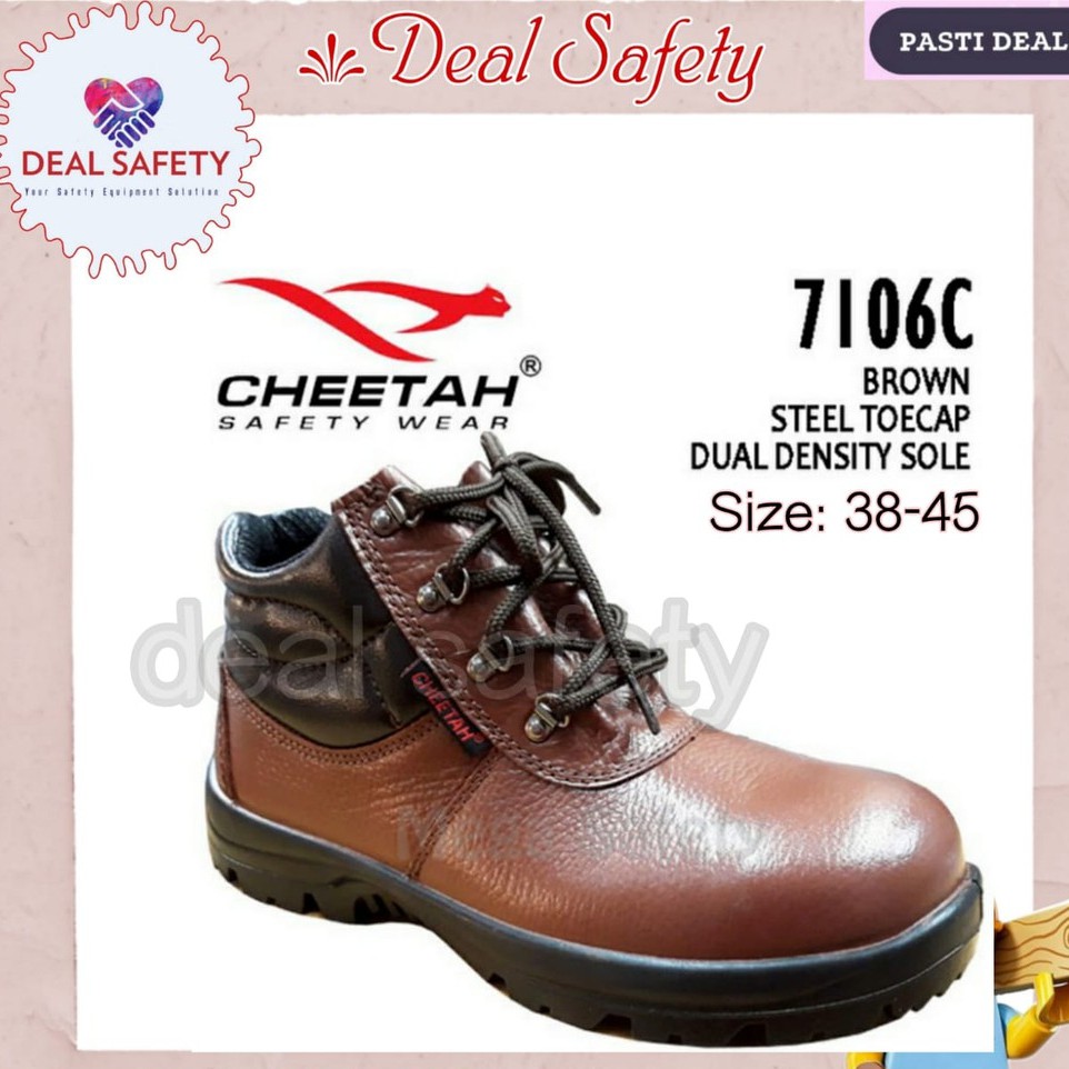Jual Safety Shoes CHEETAH 7106 / Sepatu Safety CHEETAH 7106 | Shopee ...