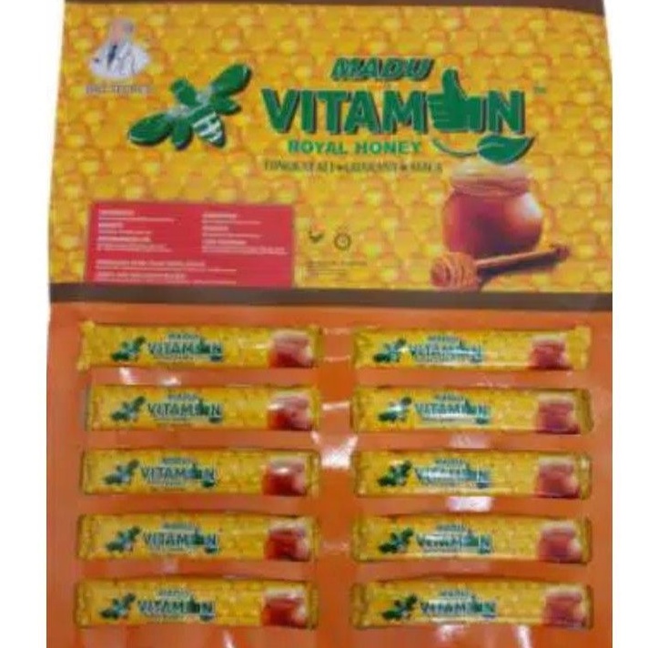 Jual MADU VITAMIN ASLI MALAYSIA isi 10 sachet | Shopee Indonesia