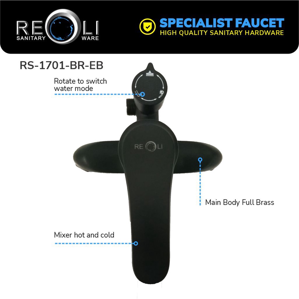 Jual REOLI Shower Mandi Tiang Set Column Mandi Keran Panas Dingin Mixer ...