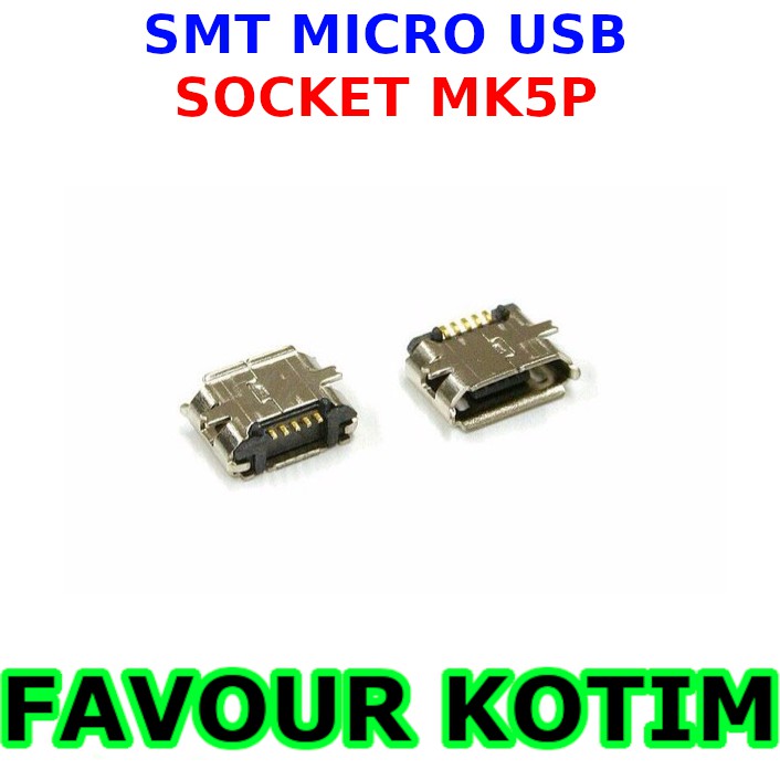 Jual SOKET MICRO USB CONNECTOR FEMALE PLUG MK5P SMD SMT FVKOTIM ...