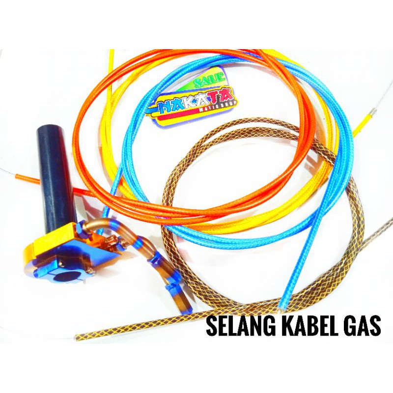 Jual selang kabel gas motor matic bebek selang gas motor warna kabel ...