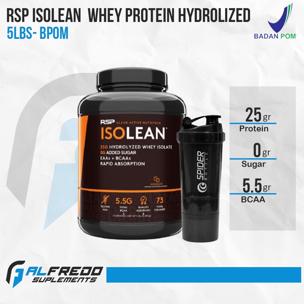 Jual RSP Isolean 5 Lbs Whey Protein Isolate Hydrolized | Shopee Indonesia