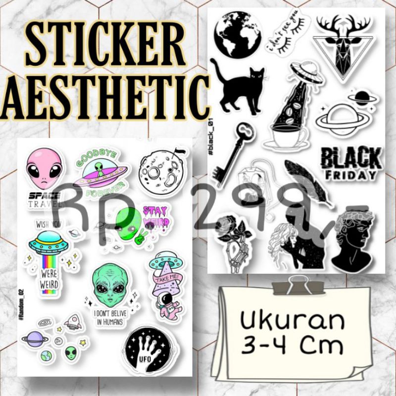 Jual STICKER AESTHETIC / STIKER ESTETIK / TUMBLR | Shopee Indonesia