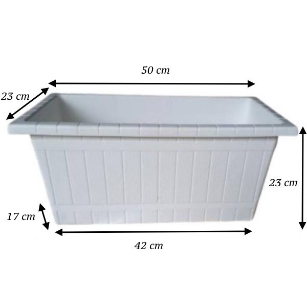 Jual Pot Panjang Bunga Tanaman 50 Plastik Fortuneplast Warna | Shopee ...