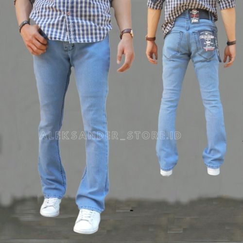 Jual Celana Jeans Cutbray Pria Orlen Denim Original Bahan Stretch Jeans ...