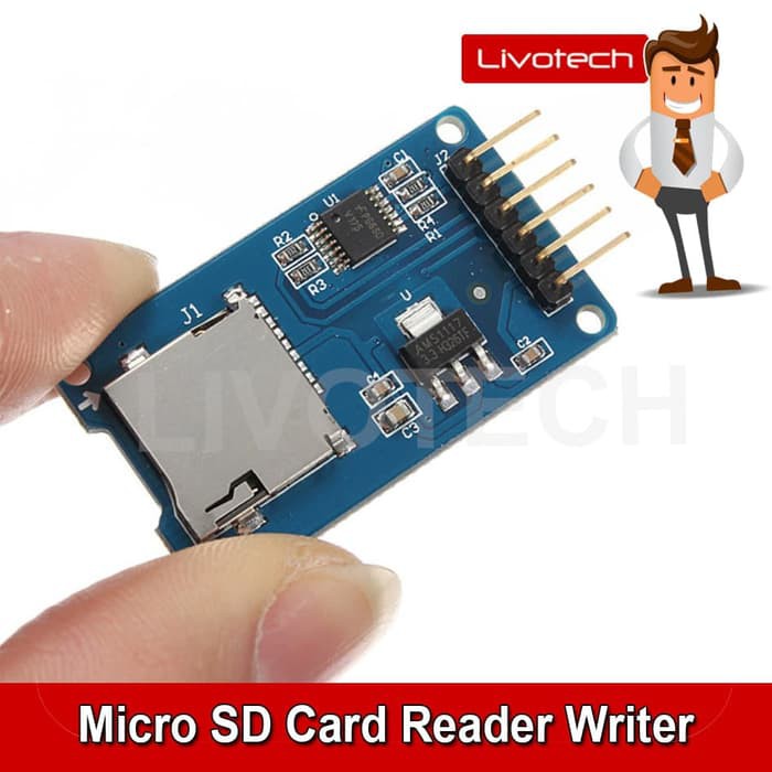 Jual Micro Sd Card Reader Writer Module Arduino Modul Pembaca Read