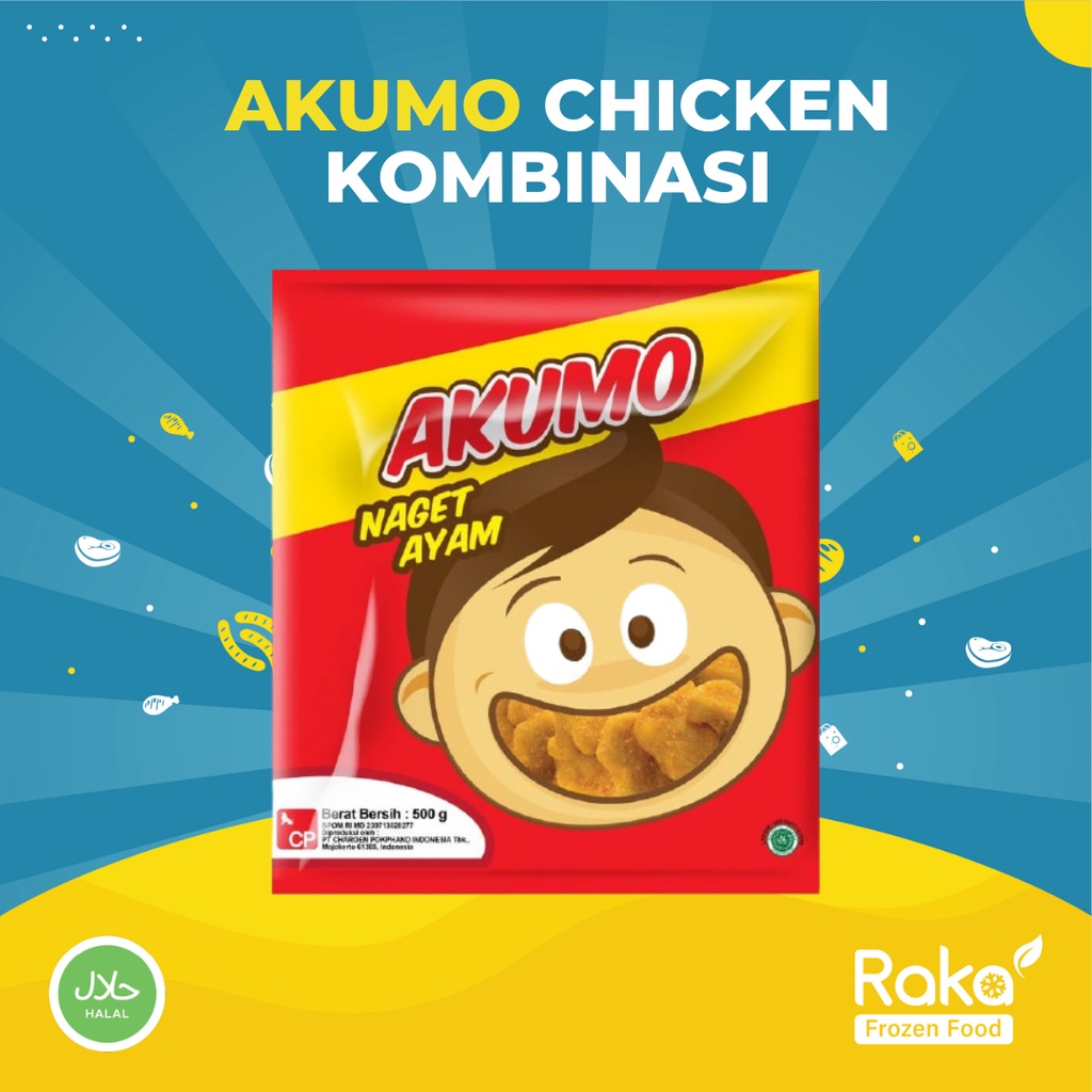 Jual AKUMO CHICKEN NUGGET KOMBINASI 500 GR | Shopee Indonesia
