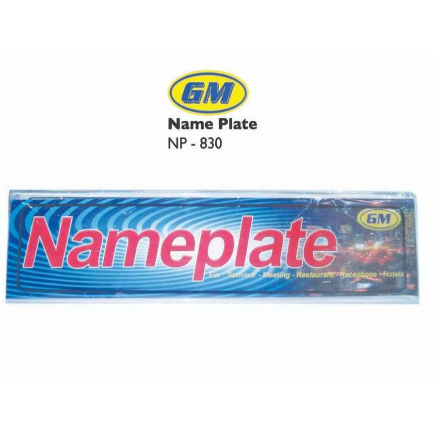 Jual GM ACRYLIC DISPLAY NAME PLATE 830 (BESAR) | Shopee Indonesia