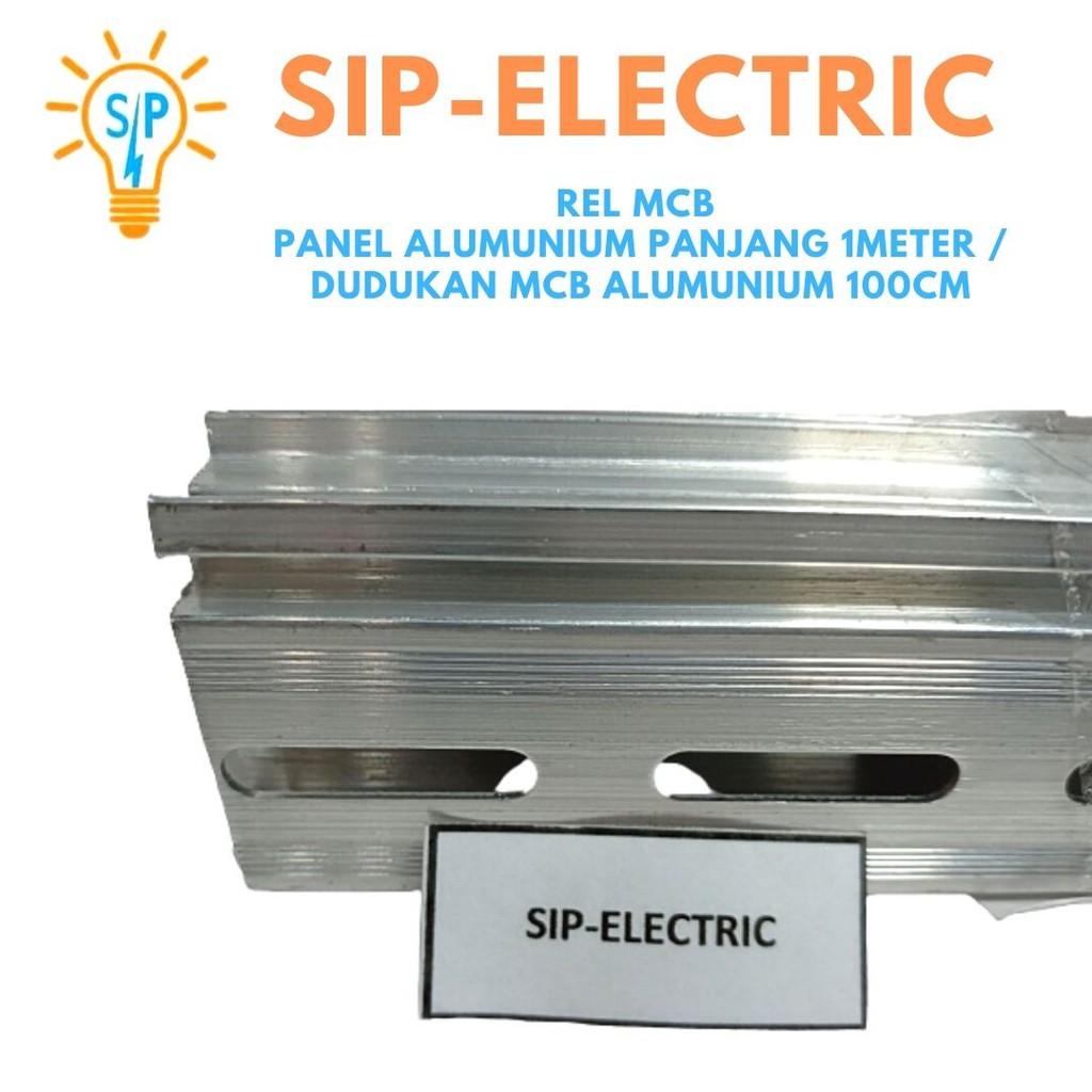 Jual Rel Mcb Panel Alumunium Panjang 1Meter / Dudukan Mcb Alumunium ...