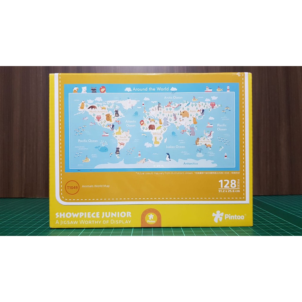 Jual Pintoo T1049 Animals World Map Showpiece Junior 128 | Shopee Indonesia