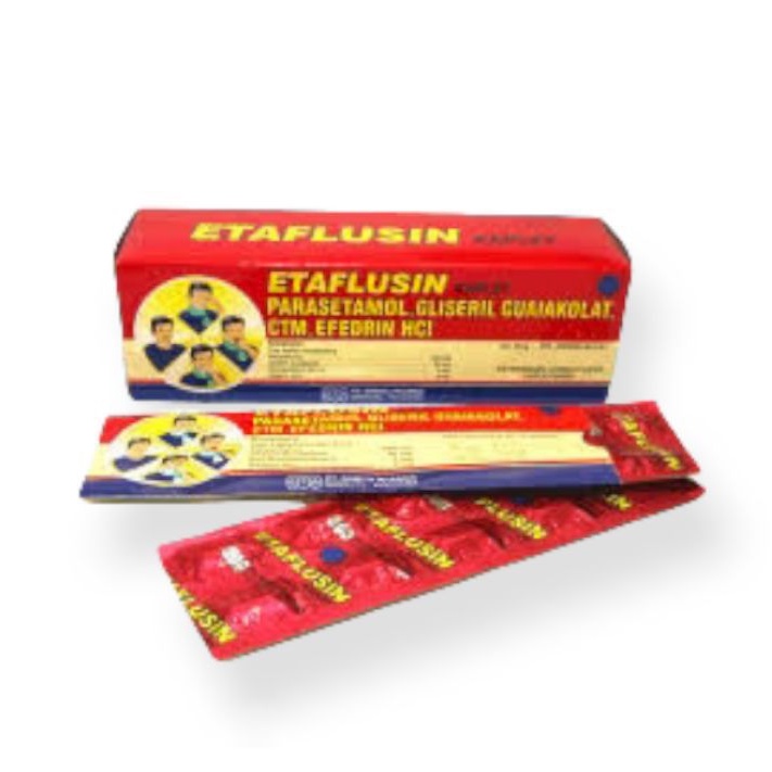 Jual Etaflusin / 100 kaplet Obat Panas Demam Flu dan Batuk Pilek tablet ...