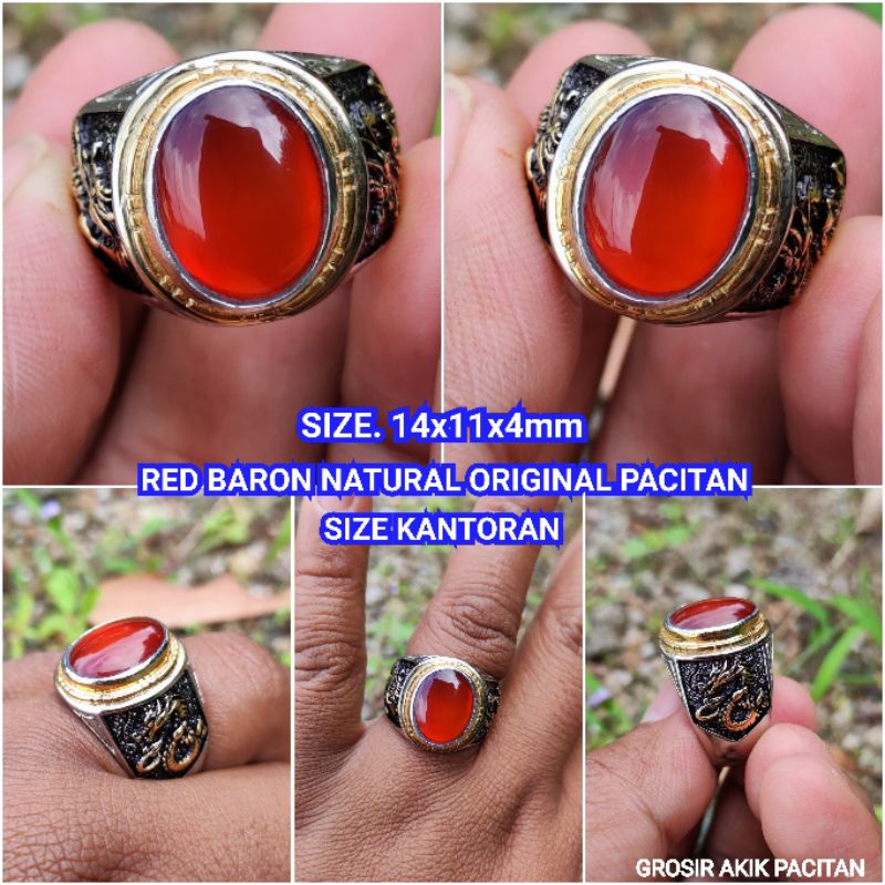 Jual RED BARON RING TANAM NATURAL NAGA ORIGINAL PACITAN | Shopee Indonesia