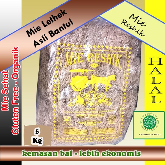 Jual 5kg mie lethek mi letek Gluten Free organik, bihun ubi kayu ...