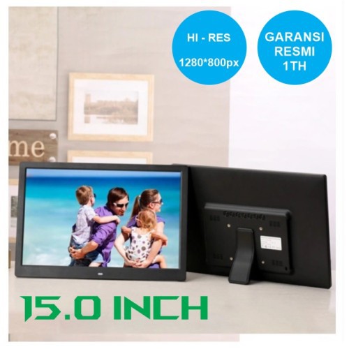 Jual DIGITAL PHOTO FRAME 15 INCH - HIGH RESOLUTION - FULL HD MULTI ...