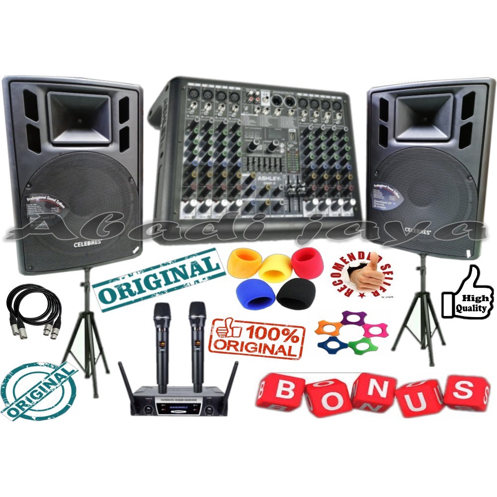 Jual paket sound system celebress 15'' hardwell number 1 ashley smr 8 ...