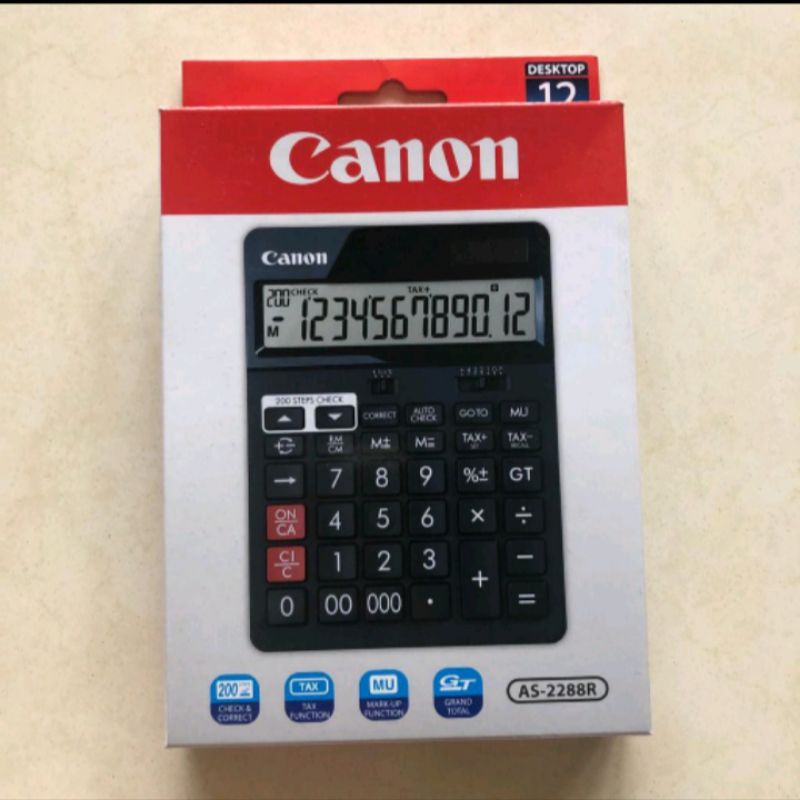 Jual KALKULATOR CANON AS-2288R Calculator 12 Digit Original | Shopee ...