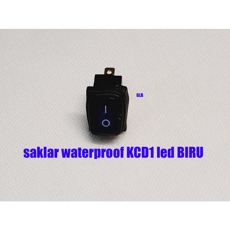 Jual Saklar KCD-1 waterproof GLB 220V 3Pin Rocker kotak Switch LED antidebu | Shopee Indonesia