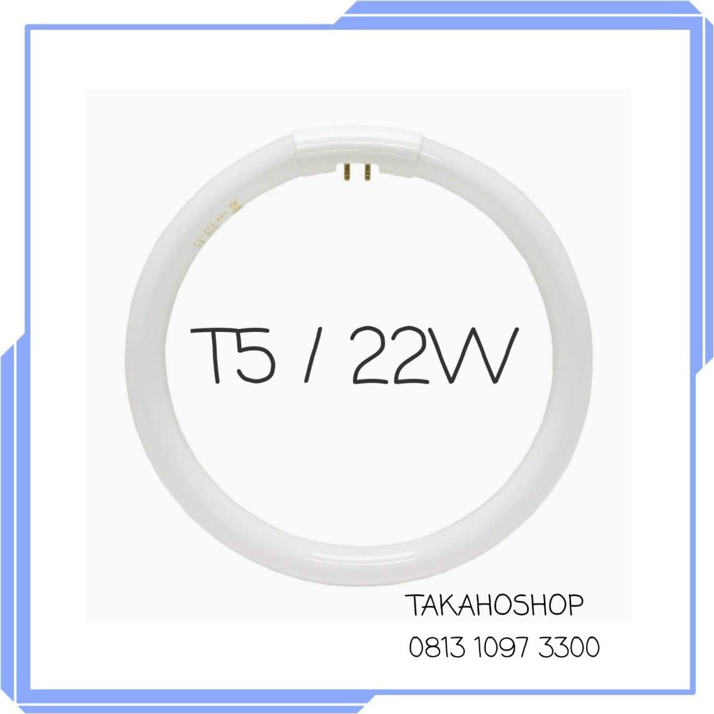 Jual LAMPU NEON RING T5 22W, CIRCULAR LAMP T5 22W, WARNA PUTIH | Shopee ...