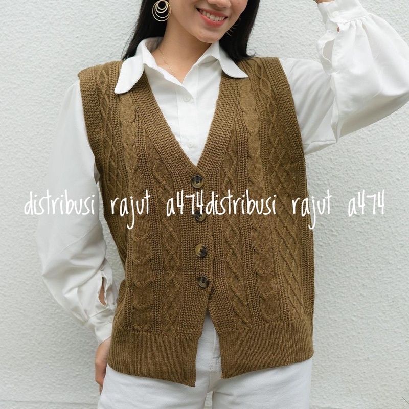 Jual VEST LOITA PREMIUM DESAIN/VEST KANCING | Shopee Indonesia