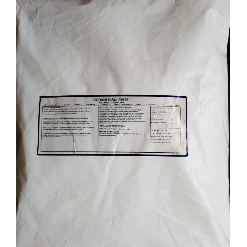 Jual Sodium Bisulphite / Sodium Bisulfit Bisulfite (1KG) | Shopee Indonesia