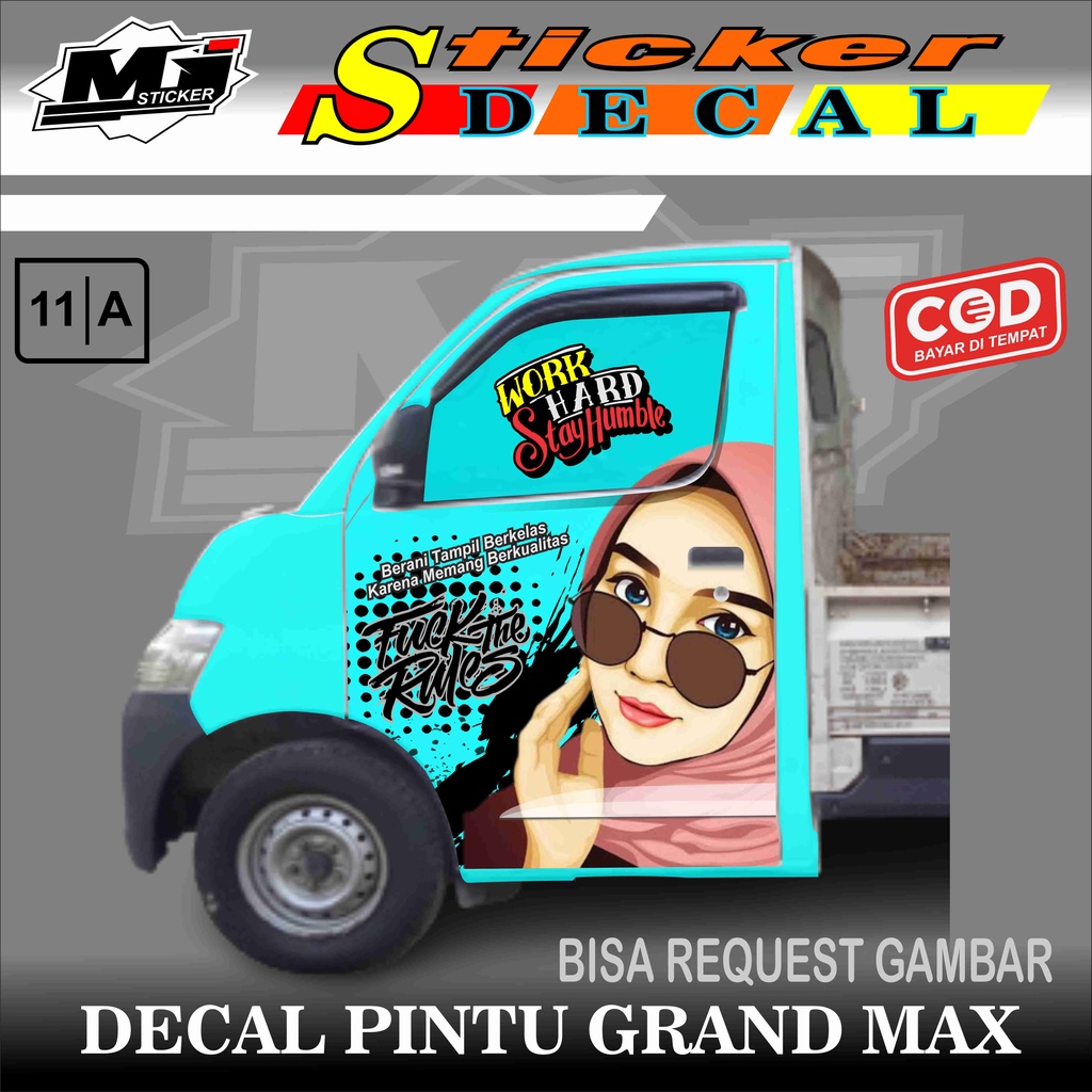 Jual Stiker Decal Full Pintu Samping Pickup Grand MAx, Carry Futura,New ...