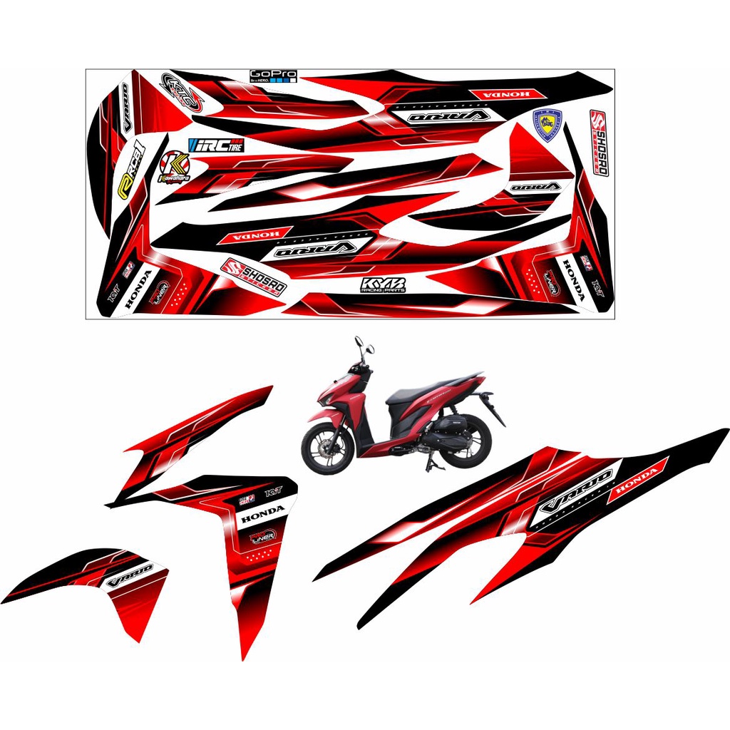 Jual STRIPING VARIO STICKER VARIASI ALL VARIO NEW 2019 SAMPAI 2022 / STIKER MOTOR VARIO 125 ...