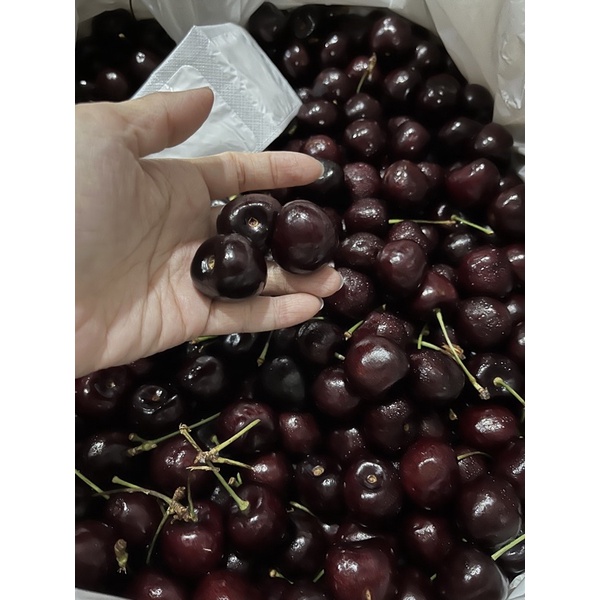 Jual Cherry lepas tangkai per pack 250 gram | Shopee Indonesia