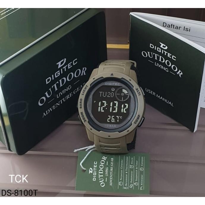 Jual JAM TANGAN PRIA DIGITAL DIGITEC OUTDOOR DS-8100T RUBBER ORIGINAL ...