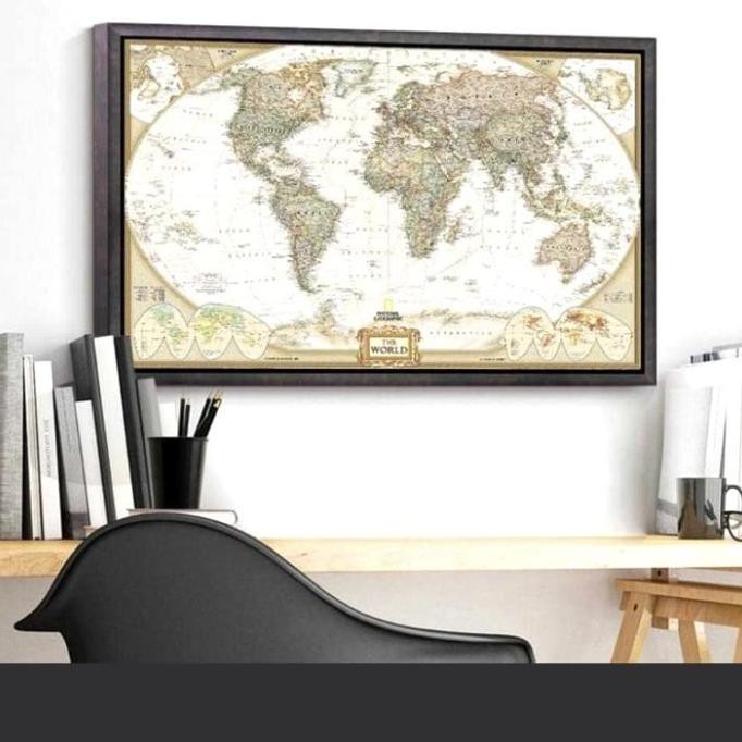 Jual Promo Awal tahun Gambar Peta // Inspirasi Dinding Map Dunia ...