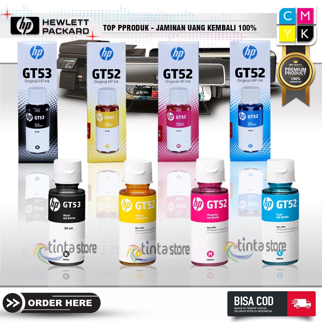 Jual tinta printer HP GT 52-53 ink tank 115 310 315 319 415 319 419 311 ...