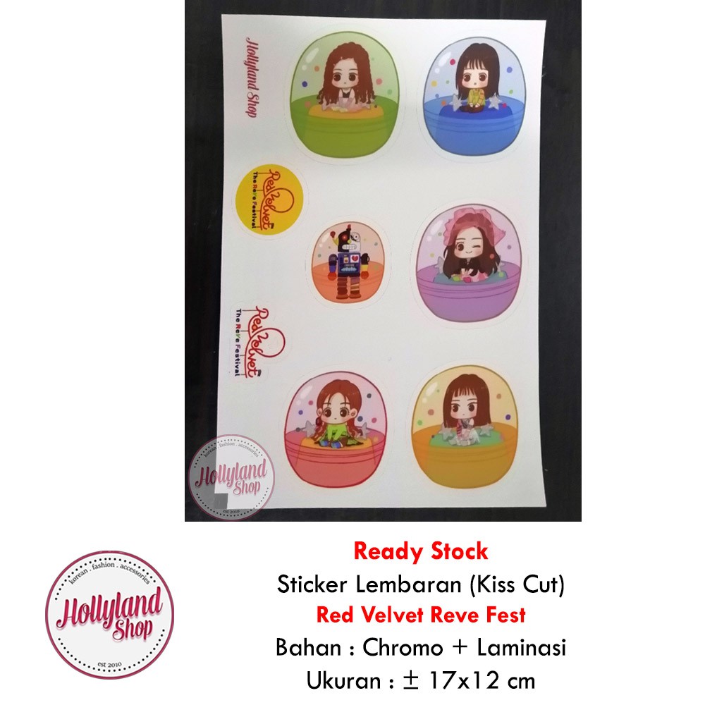 Jual Sticker Lembaran Red Velvet Wendy Joy Seulgi Irene Yeri | Shopee ...